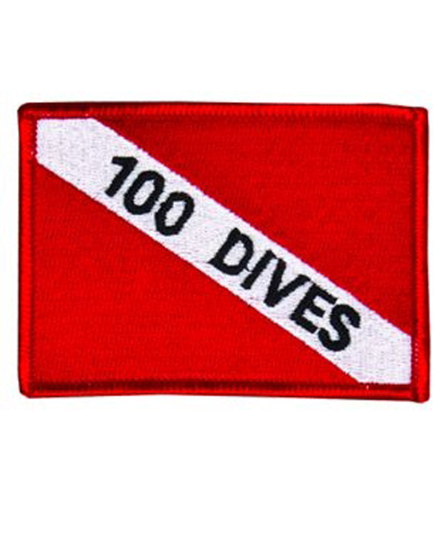 Innovative Scuba Embroidered 100 Dives and 50 Dives Patches – House of Scuba