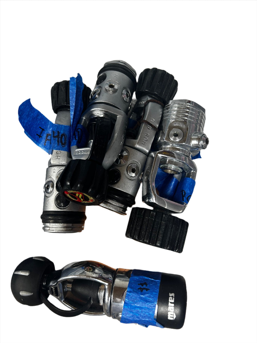 Used 1st Stage Regulators Various Brands Bench Tested – House of Scuba