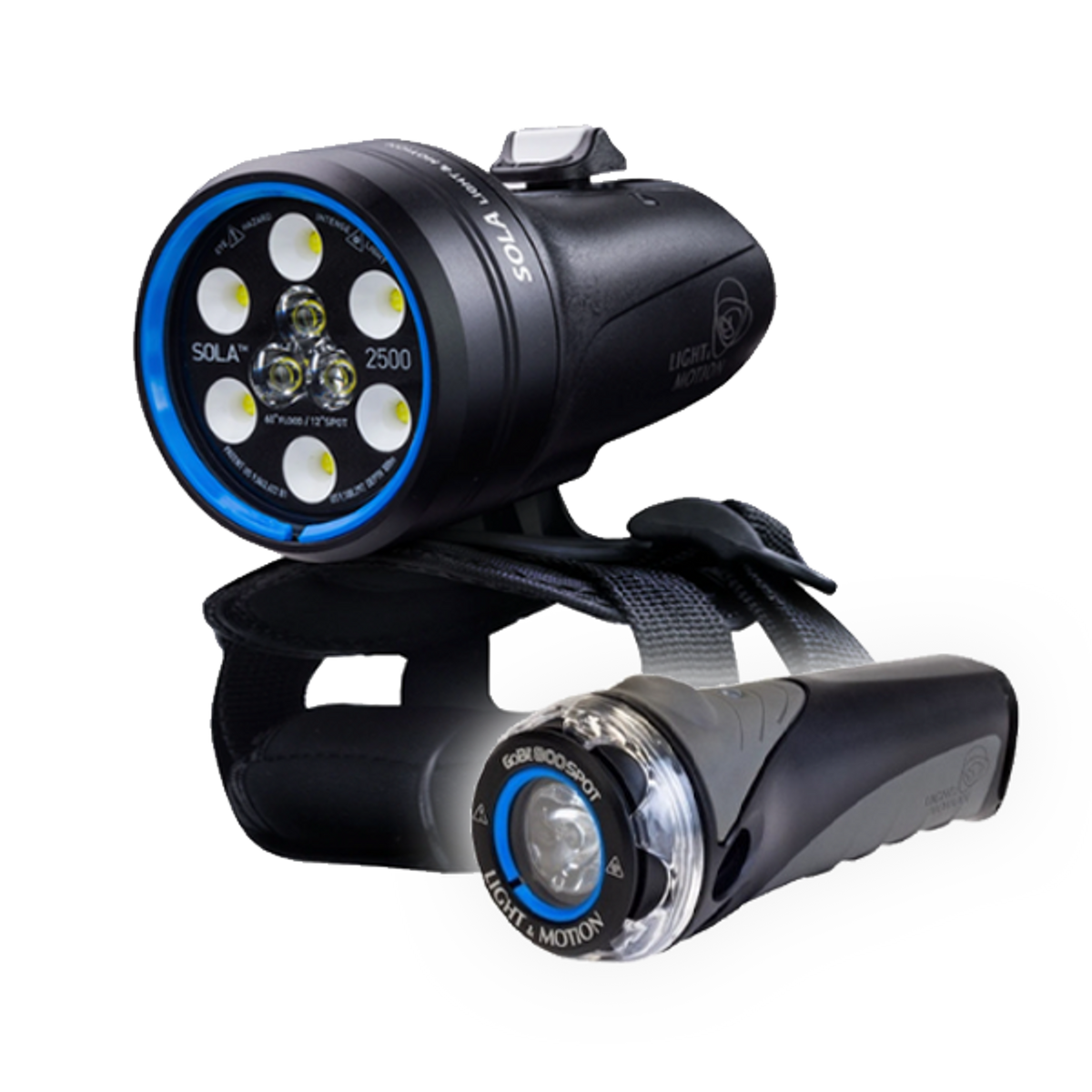 Light & Motion SOLA Dive 2500 S/F Combo with GoBe 800 Spot – House of Scuba