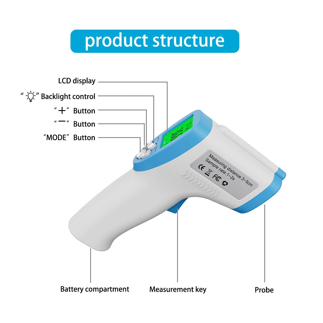Non-Contact No Touch Temperature Measurement Thermometer – House of Scuba