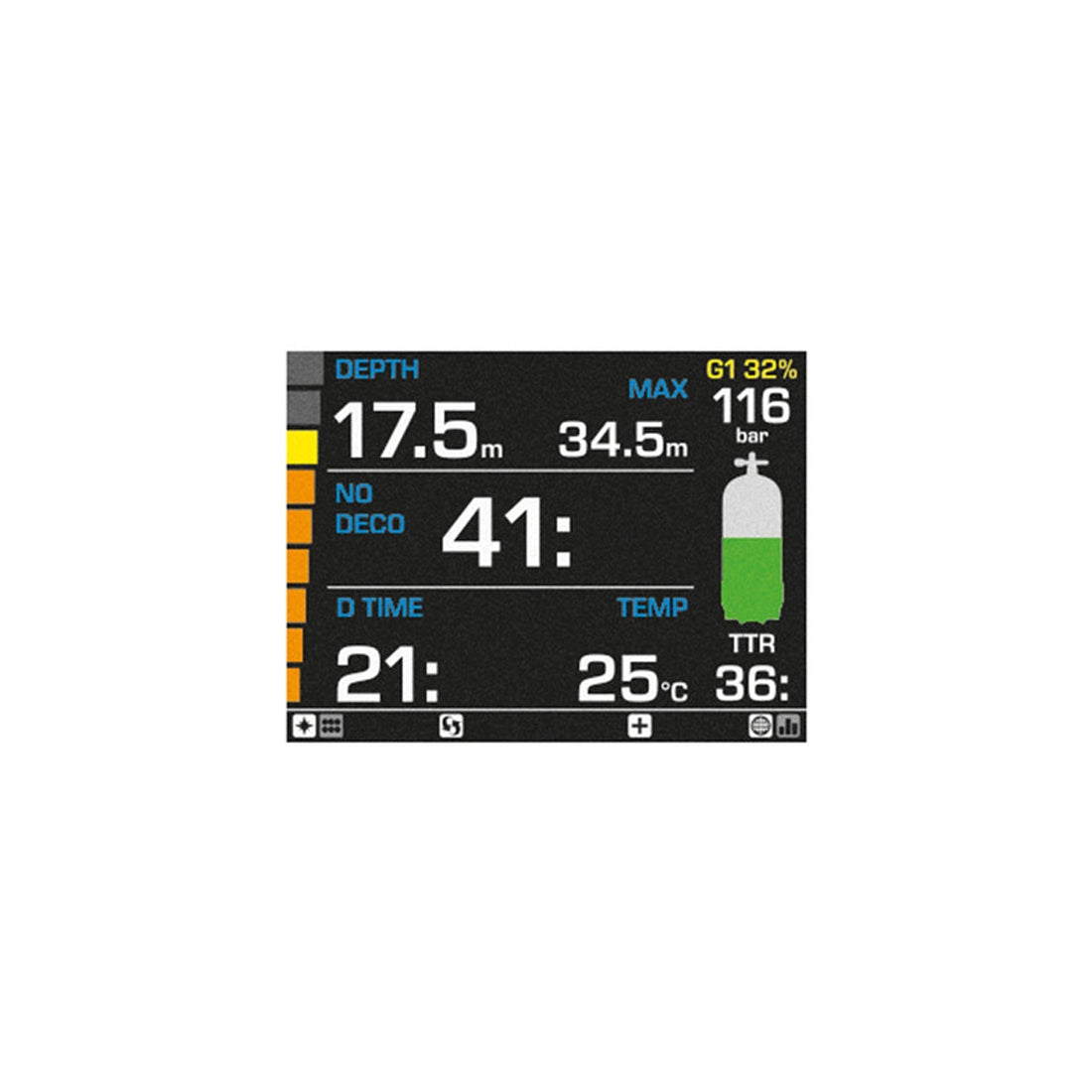 Mares Genius Scuba Diving Computer Multigas Wrist Mount Dive Computer ...